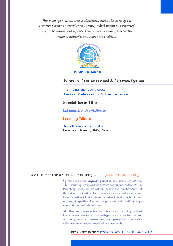 (PDF) Journal of Gastrointestinal & Digestive System Special Issue ...