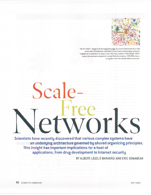 (PDF) Scale-Free Networks