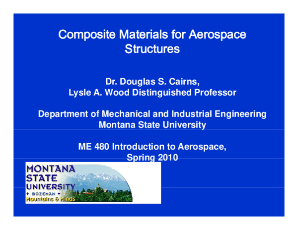 (PDF) Composites Intro to Aerospace