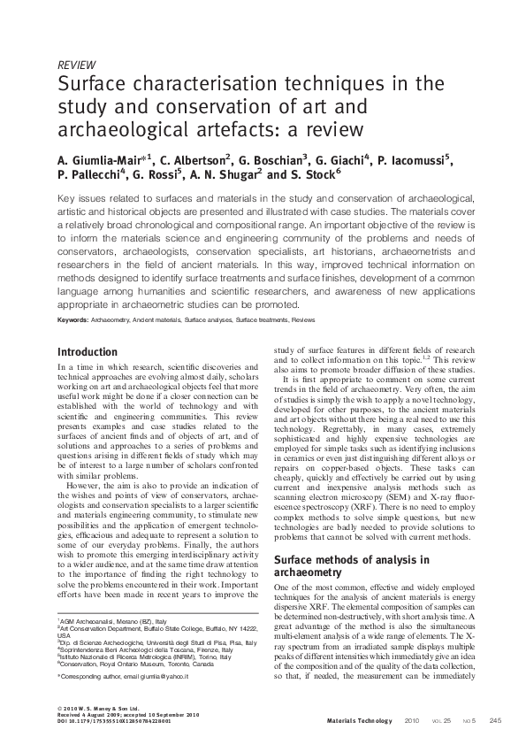 (PDF) SURFACE CHARACTERIZATION REVIEWmte2418