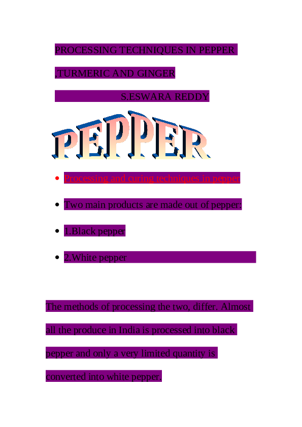 (DOC) curing pepper,turmeric and ginger