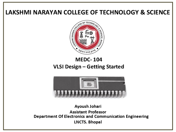 (PPT) My Tutorials on VLSI Design