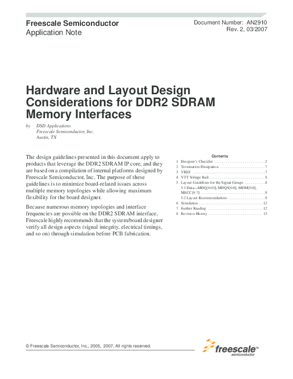 (PDF) Freescale Semiconductor Application Note Hardware and Layout Design Considerations for ...