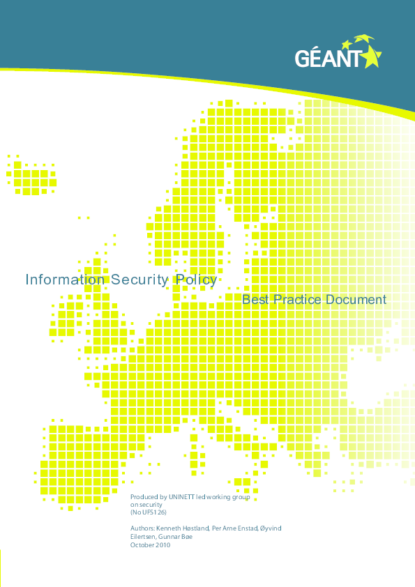 (PDF) Information Security Policy Best Practice Document