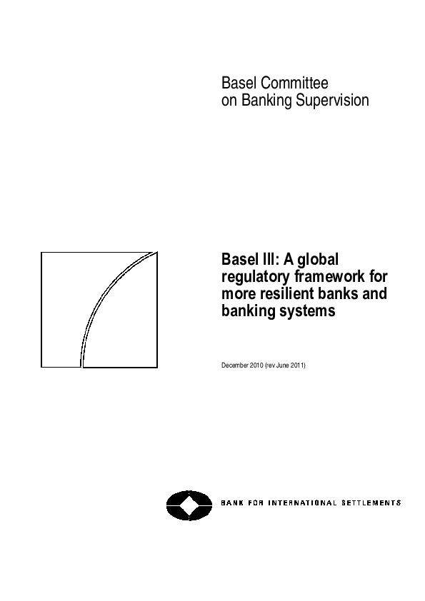 (PDF) Basel Committee on Banking Supervision Basel III: A global ...