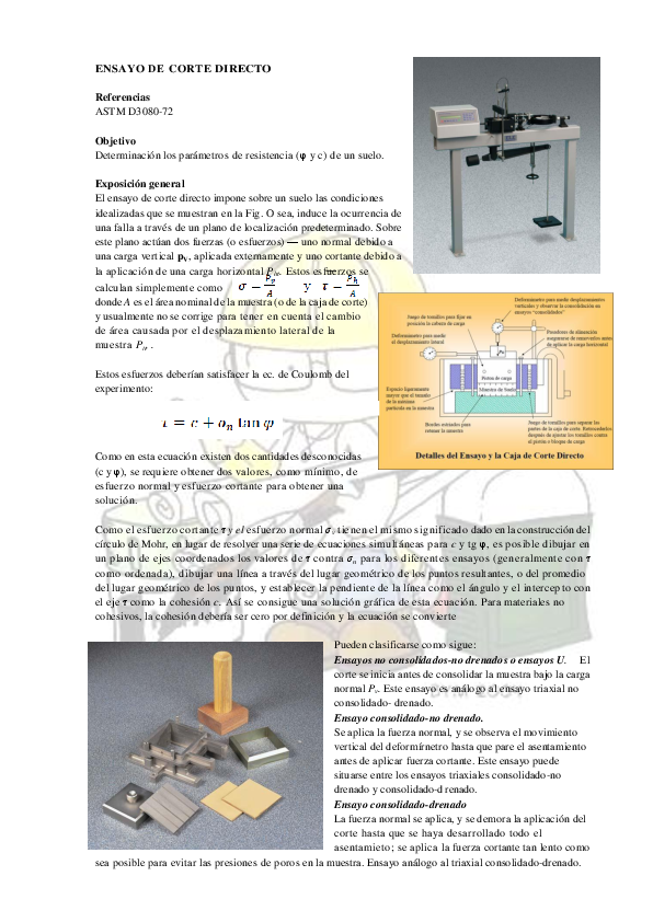 (DOC) ENSAYO DE CORTE DIRECTO
