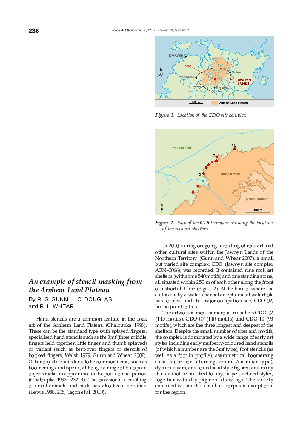 (PDF) 2012 An example of stencil masking from the Arnhem Land Plateau