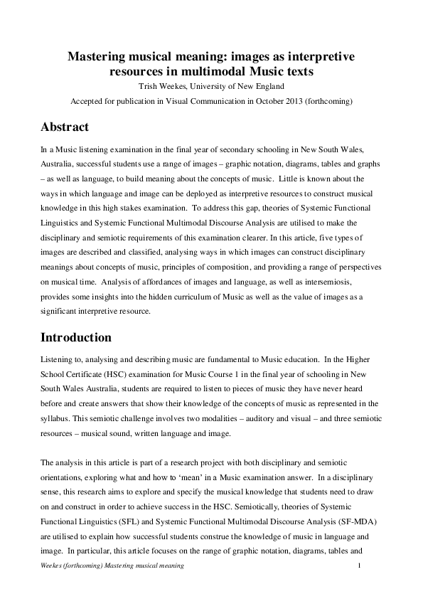 (PDF) Mastering musical meaning: images as interpretive resources in ...