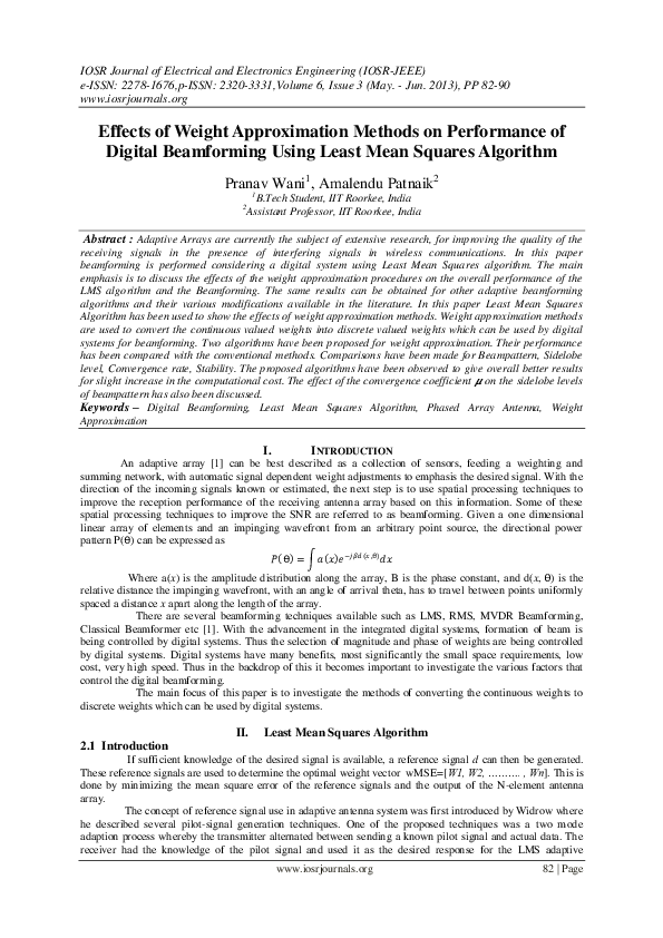 (PDF) Effects of Weight Approximation Methods on Performance of Digital ...