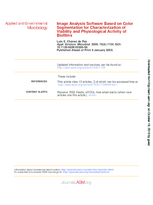 (PDF) Image Analysis Software Based on Color Segmentation for ...