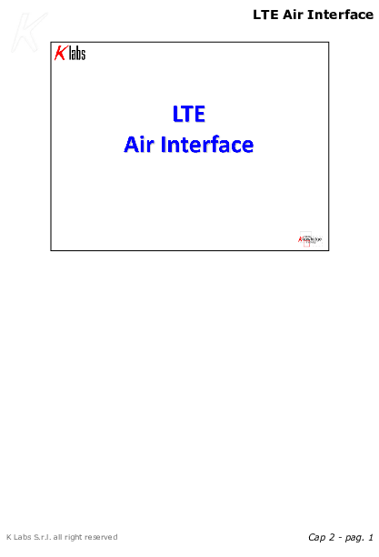 (PDF) LTE Air Interface