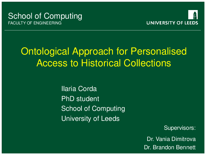 (PPT) First Year PhD Symposium Presentation