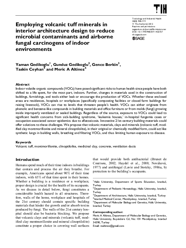 (PDF) Employing volcanic tuff minerals in interior architecture design ...