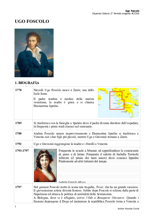 (PDF) 1. Ugo Foscolo
