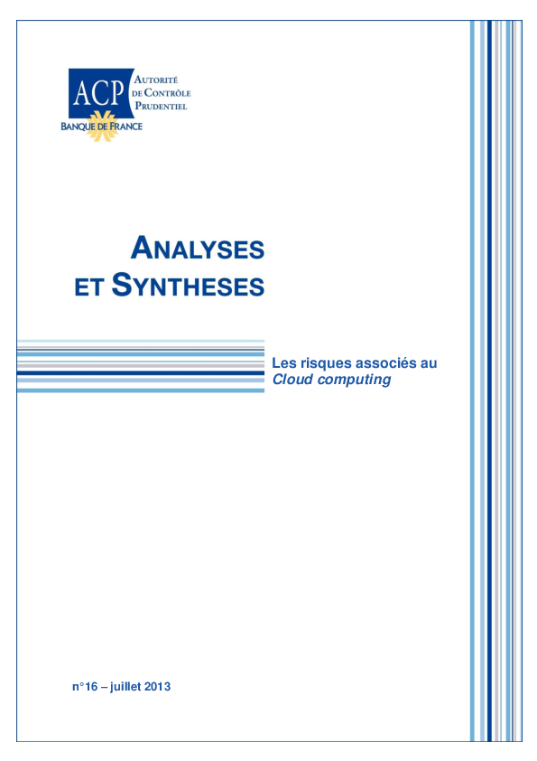 (PDF) Les risques associés au Cloud computing