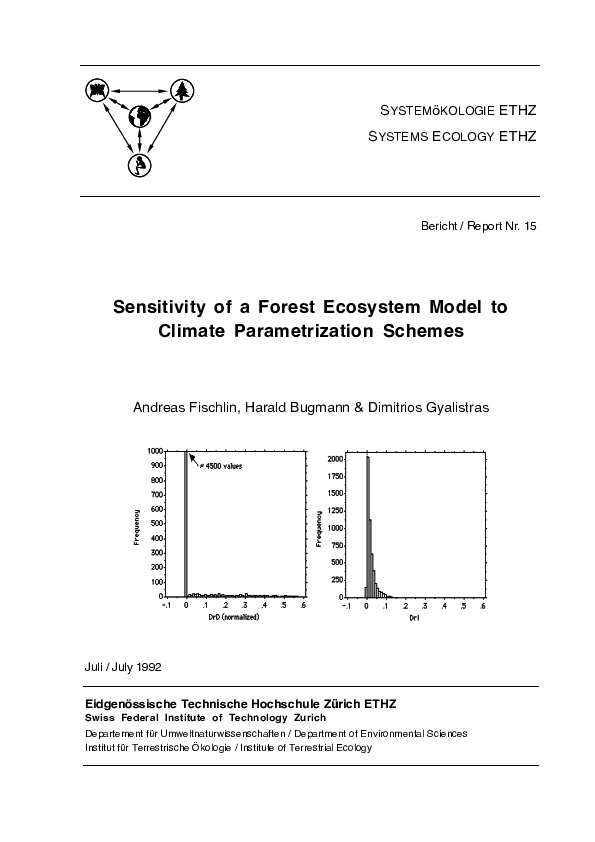 (PDF) Sensitivity of a forest ecosystem model to climate ...