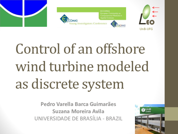 (PDF) Control of an offshore wind turbine modeled as discrete system