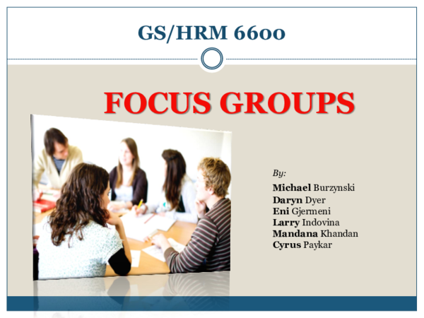 (PPT) Focus Group - Sample