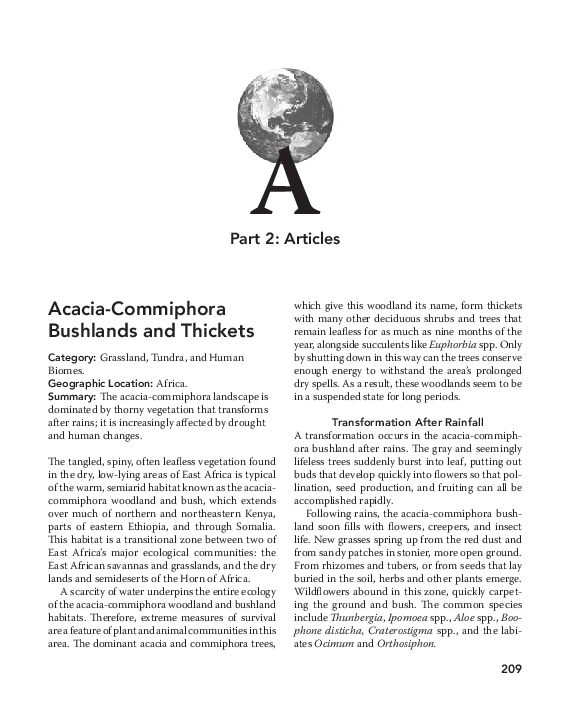 (PDF) Acacia-Commiphora Bushlands and Thickets: In Biomes & Ecosystems ...