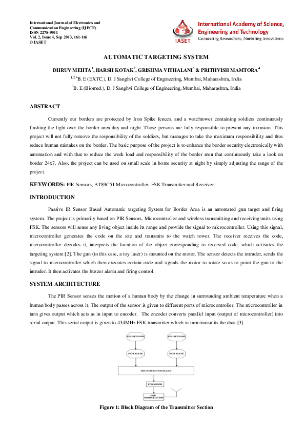 (PDF) AUTOMATIC TARGETING SYSTEM