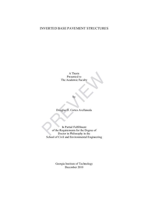 (PDF) INVERTED BASE PAVEMENT STRUCTURES