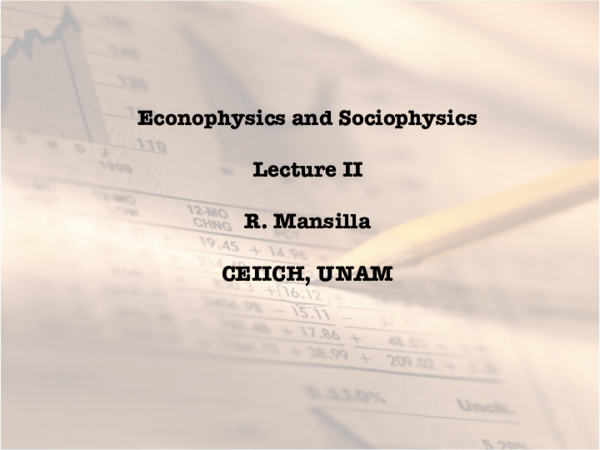 (PDF) Econophysics and Sociophysics II