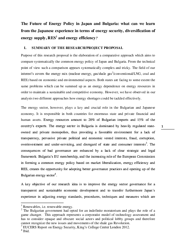(PDF) The Future of Energy Policy in Japan and Bulgaria: what can we ...