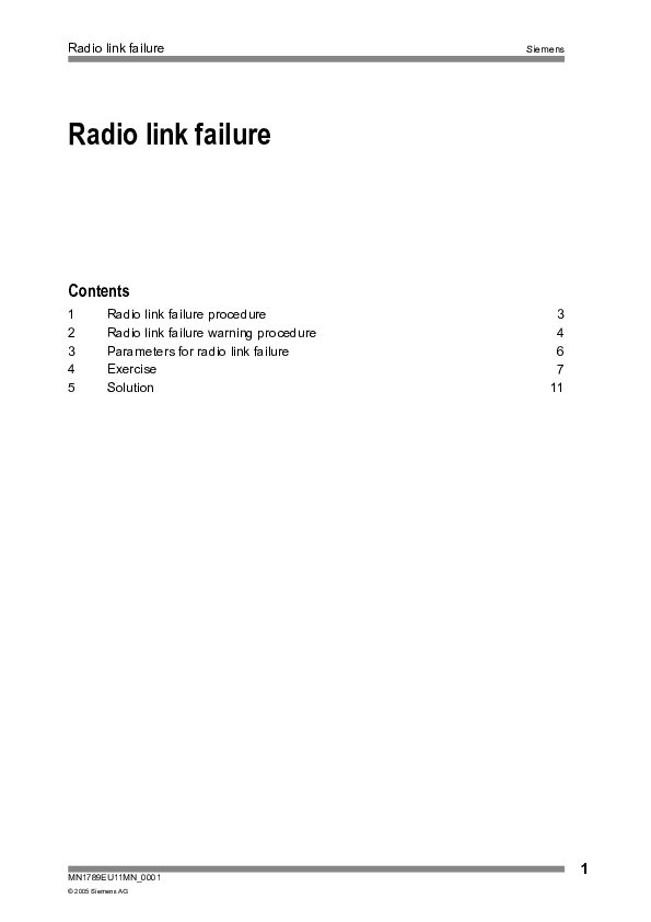 (PDF) Radio link failure Contents