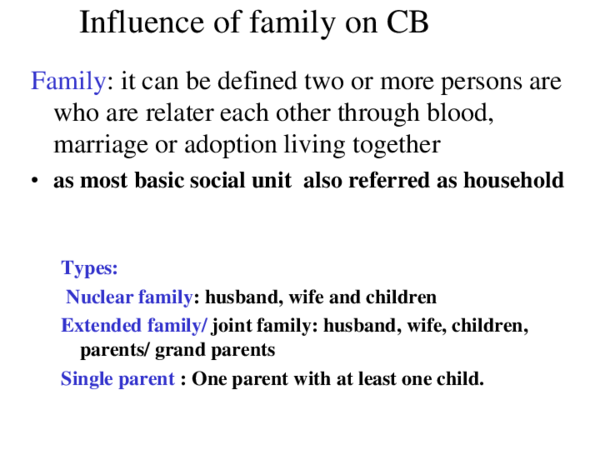 (PPT) Influence of family