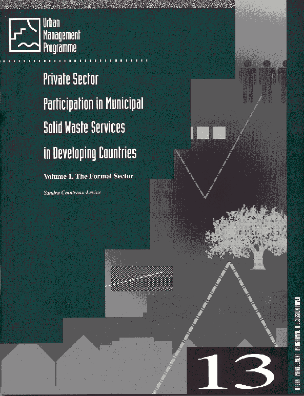 (PDF) Private Sector Participation in Municipal Solid Waste Services in ...
