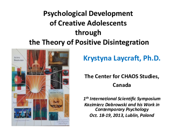 (PDF) Psychological Development of Creative Adolescents through the ...