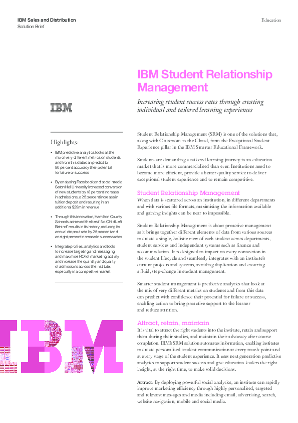 (PDF) Solution Brief IBM Sales and Distribution