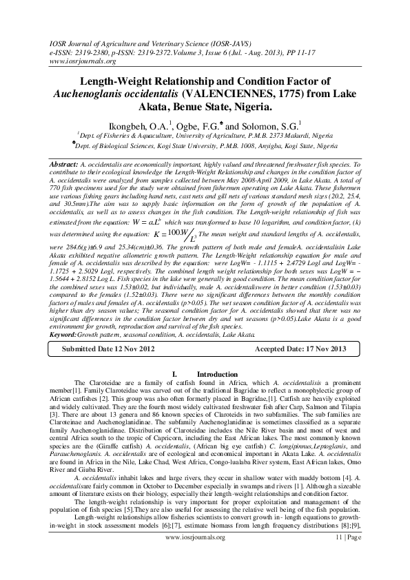 (PDF) Preliminary biodata and growth parameters of Odaxothrissa mento ...