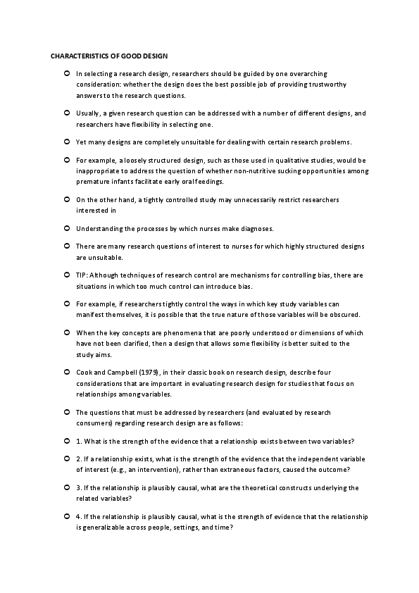 (DOC) CHARACTERISTICS OF GOOD DESIGN