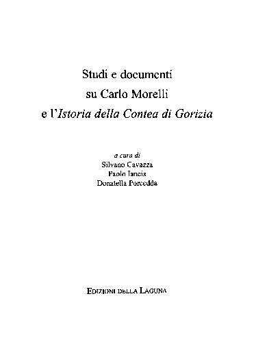 (PDF) Il pensiero economico di Carlo Morelli