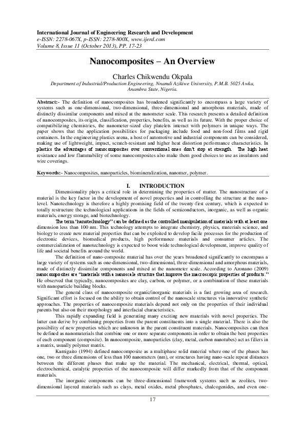 International Journal of Engineering Research and Development (IJERD)