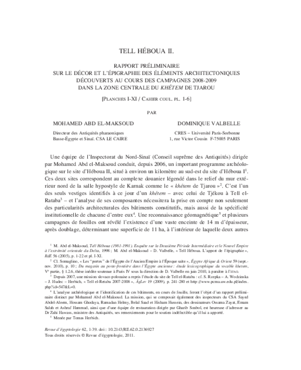 (PDF) Article Rd E 62 Héboua II