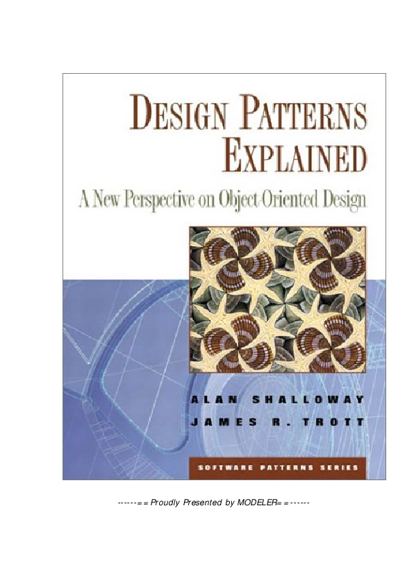 (PDF) Design Patterns Explained, 2000