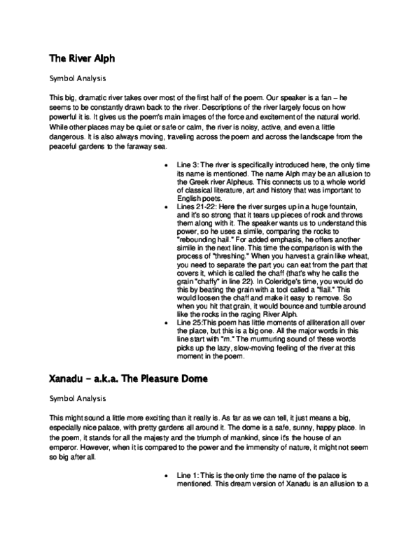 (DOC) The River Alph Symbol Analysis This big