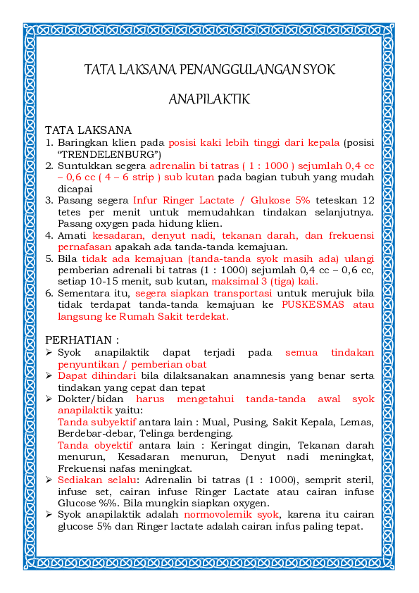 (DOC) TATA LAKSANA PENANGGULANGAN SYOK ANAPILAKTIK