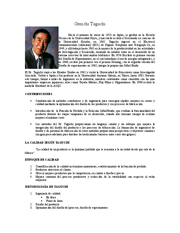 (PDF) Genichi Taguchi