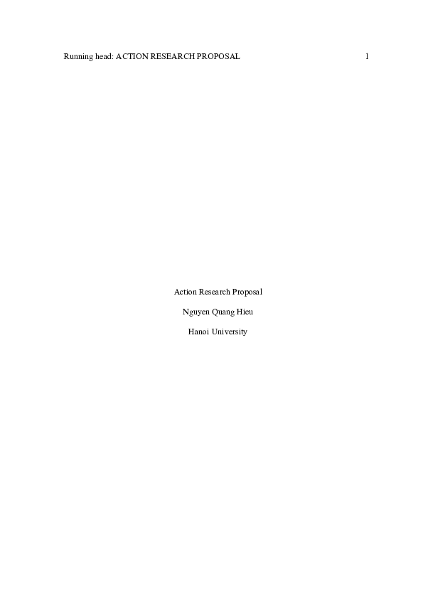 (DOC) Action Research proposal