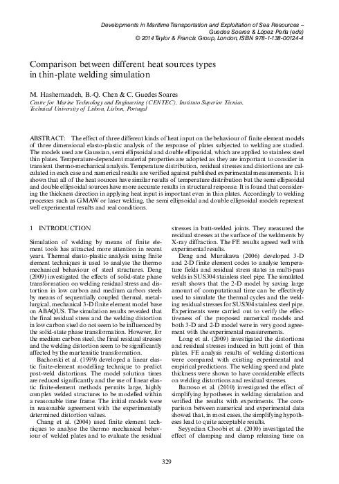 (PDF) Comparison between different heat sources types in thin-plate ...