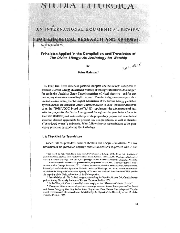 “Principles Applied in the Compilation and Translation of The Divine ...