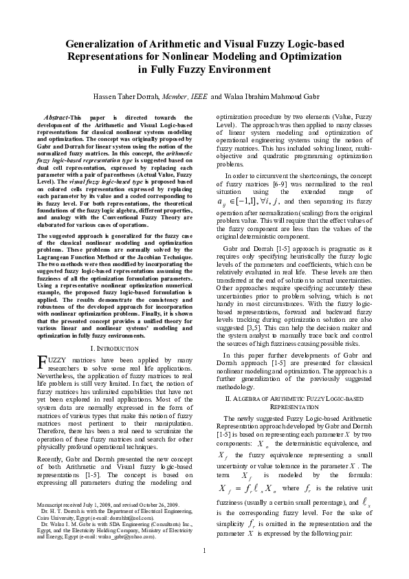 Pdf Context Based Fuzzy System For Optimization Moeljono Widjaja
