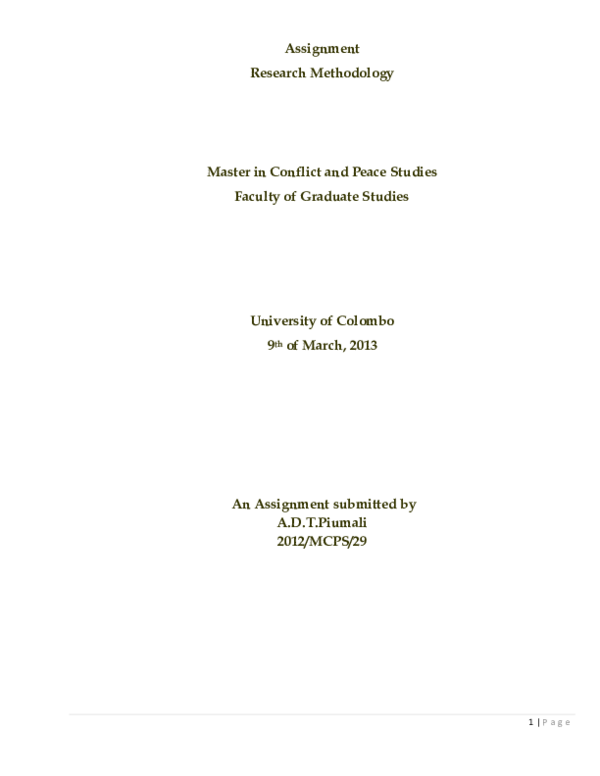 (DOC) Research Methodology