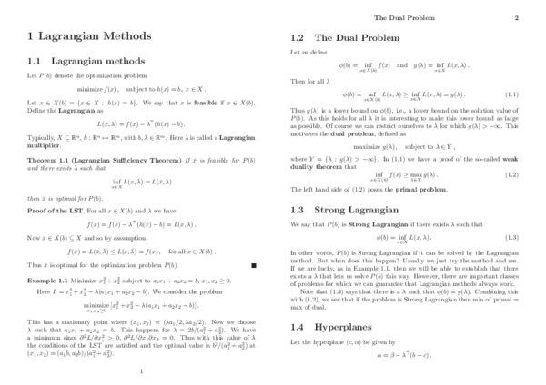 (PDF) Lagrangian Methods | xu sun - Academia.edu