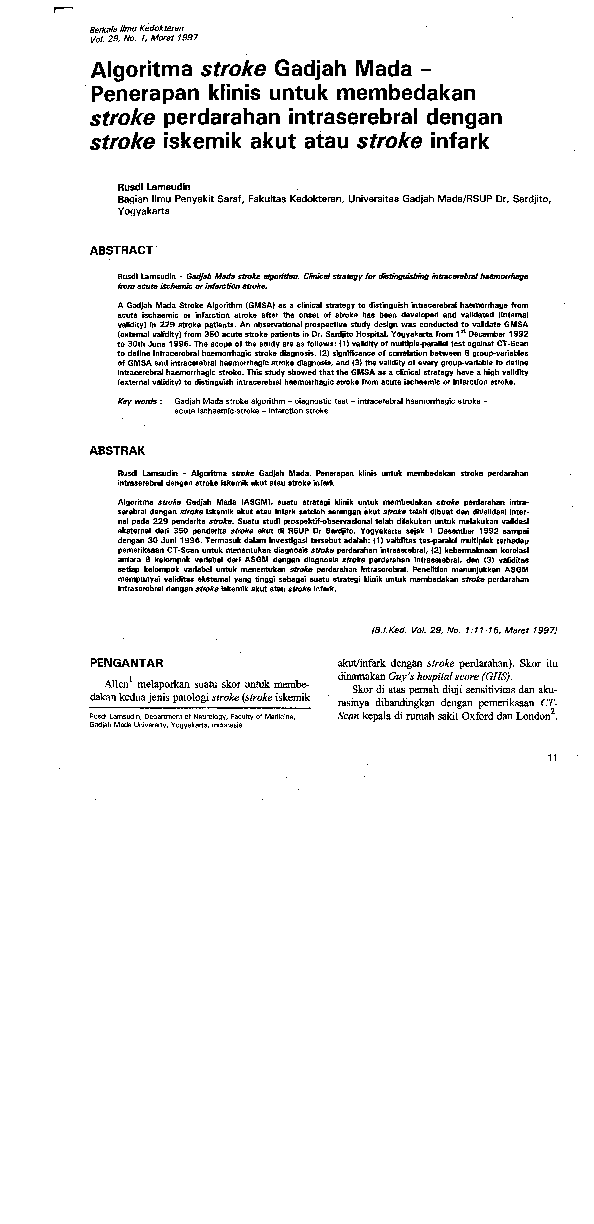 (PDF) Algoritma Stroke UGM