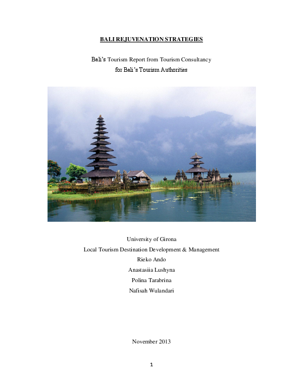 (DOC) Bali Tourism Strategies