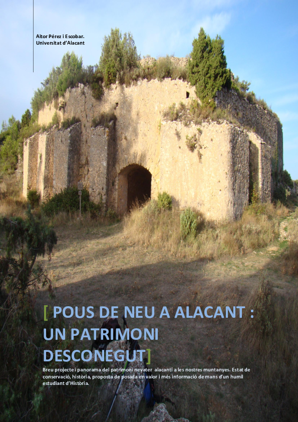 (PDF) Pous de neu d'Alacant, anàlisi de conservació i proposta de ...